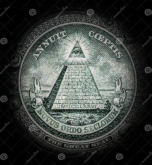 Pyramid with All-seeing Eye Stock Photo - Image of occult, detail: 71651718