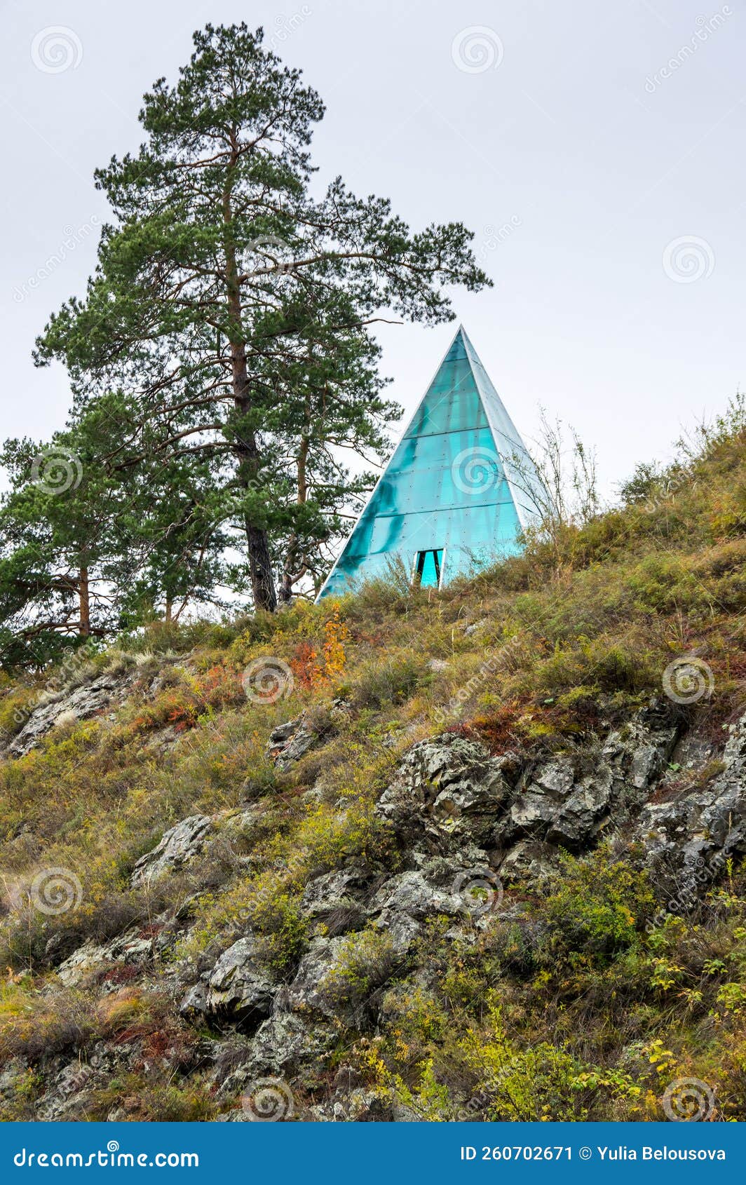 Pyramid in Altay mountains stock image. Image of natural - 260702671
