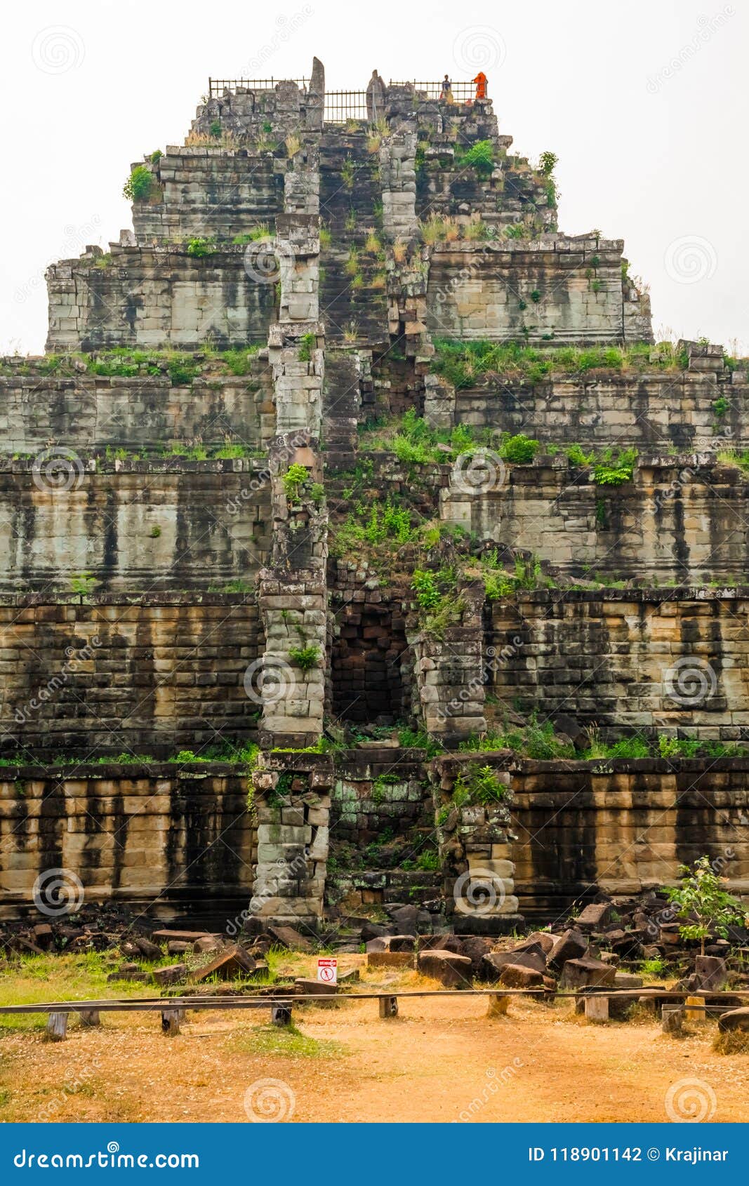 Pyramid of Ancient Complex Koh Ker, Cambodia Stock Photo - Image of ...