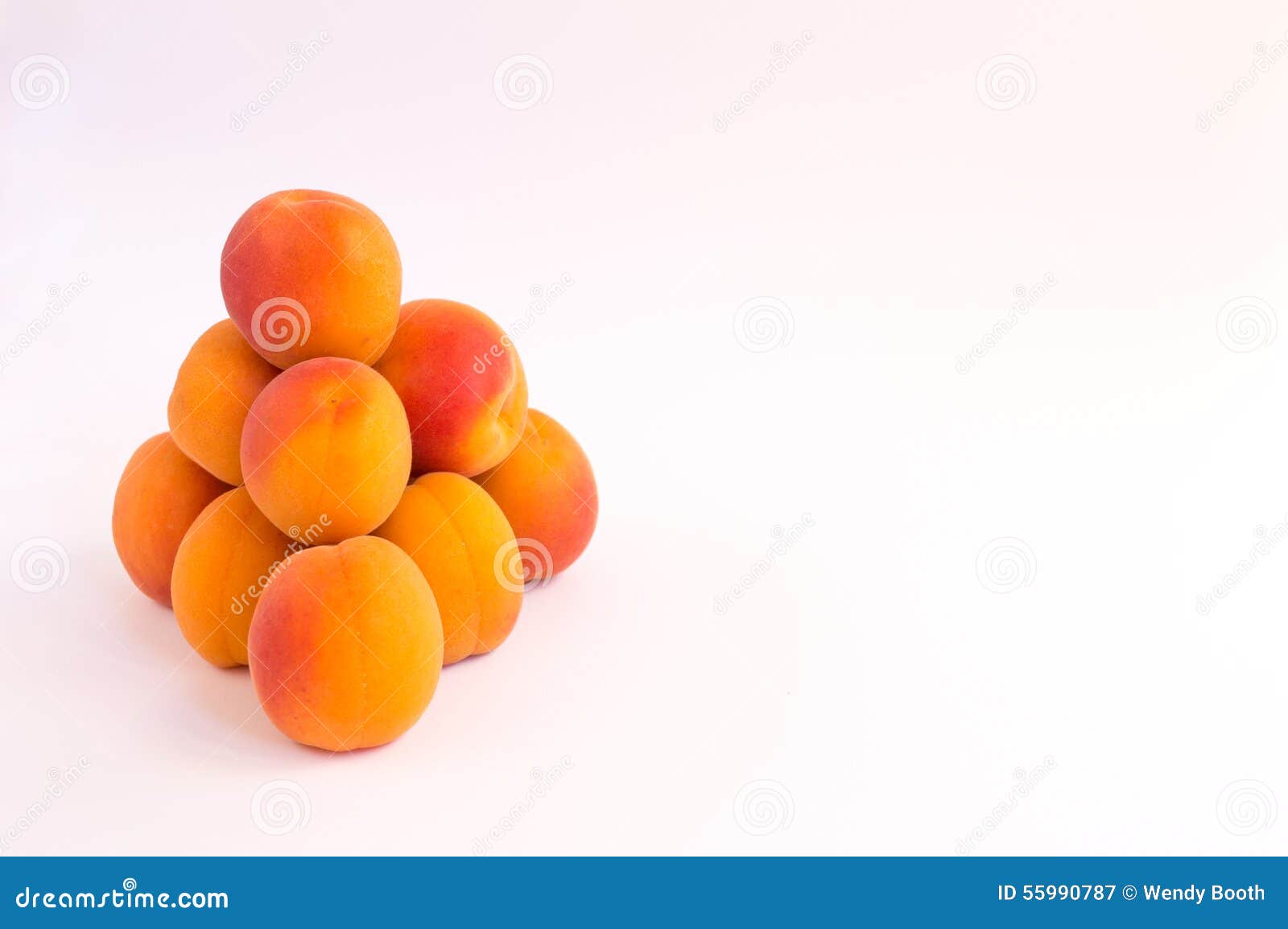 Pyramid of Apricots stock image. Image of bite, isolated - 55990787