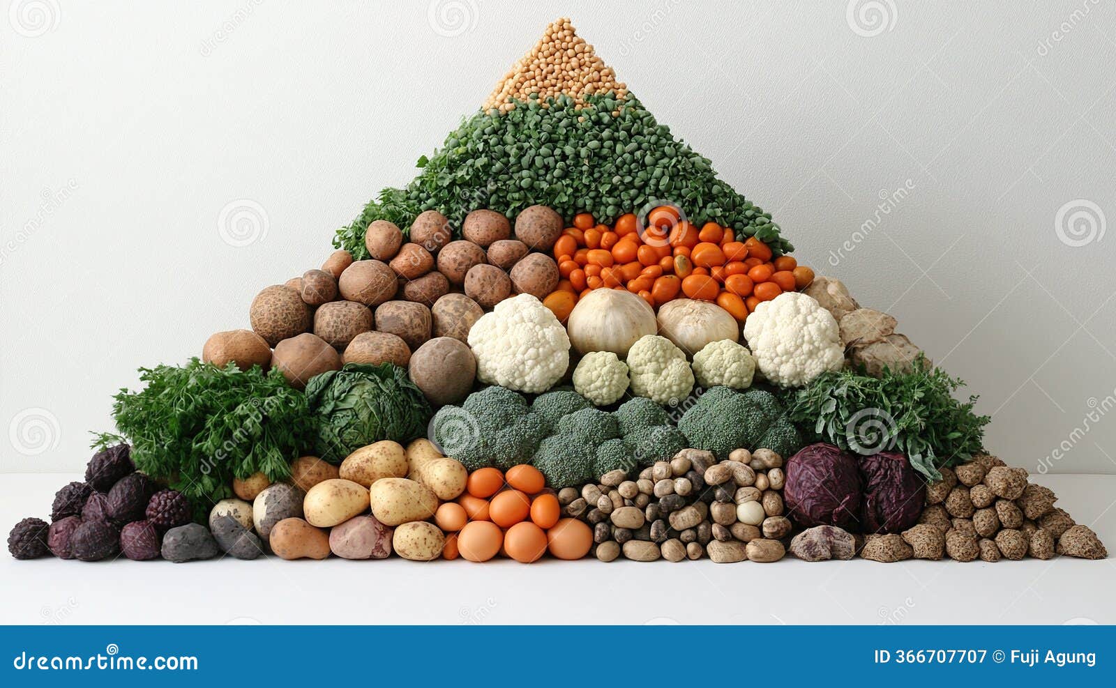 A Pyramid Of Assorted Candies Labeled As A Food Pyramid Royalty-Free ...