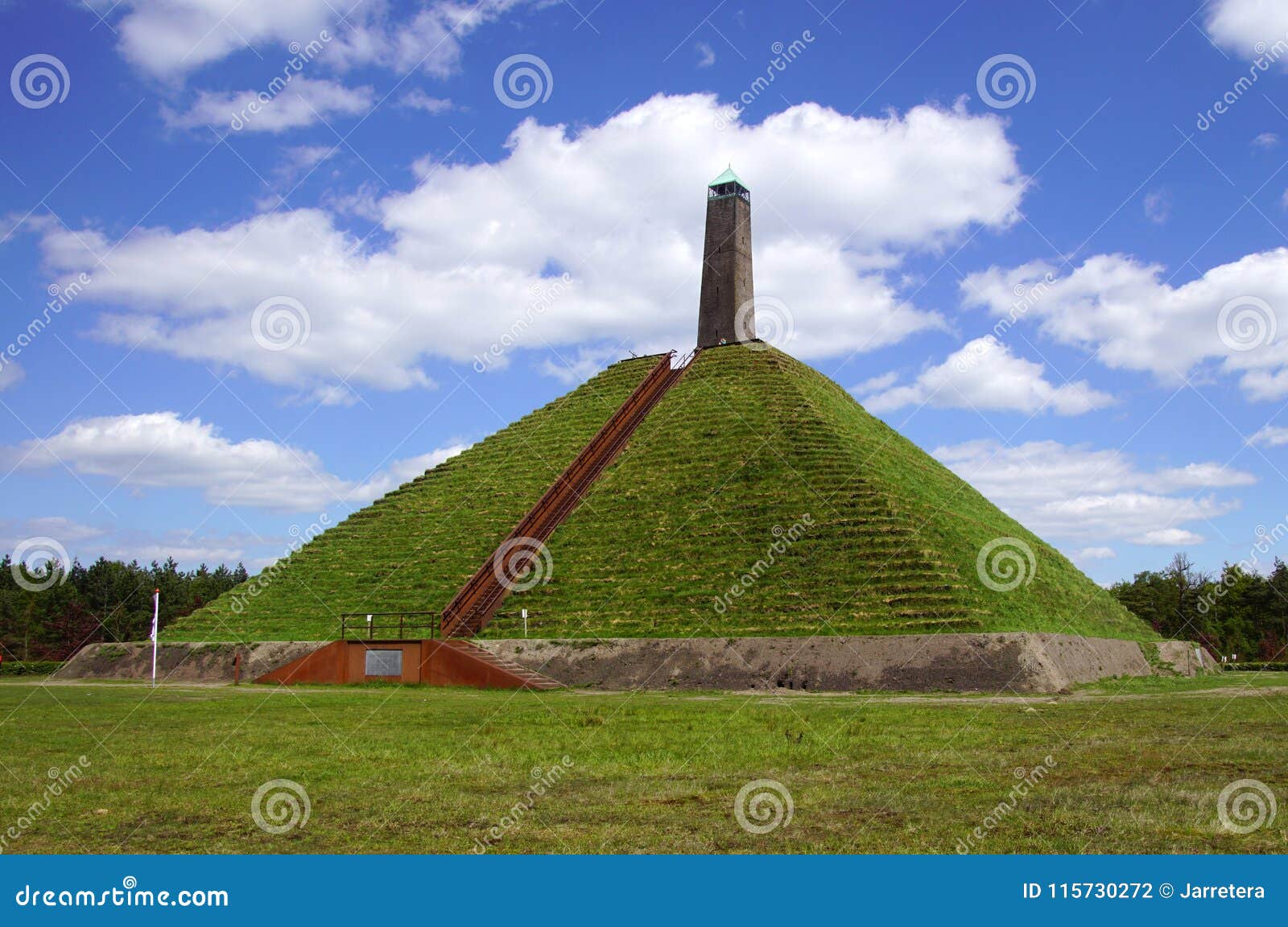 The Pyramid of Austerlitz,the Netherlands Stock Photo - Image of ...