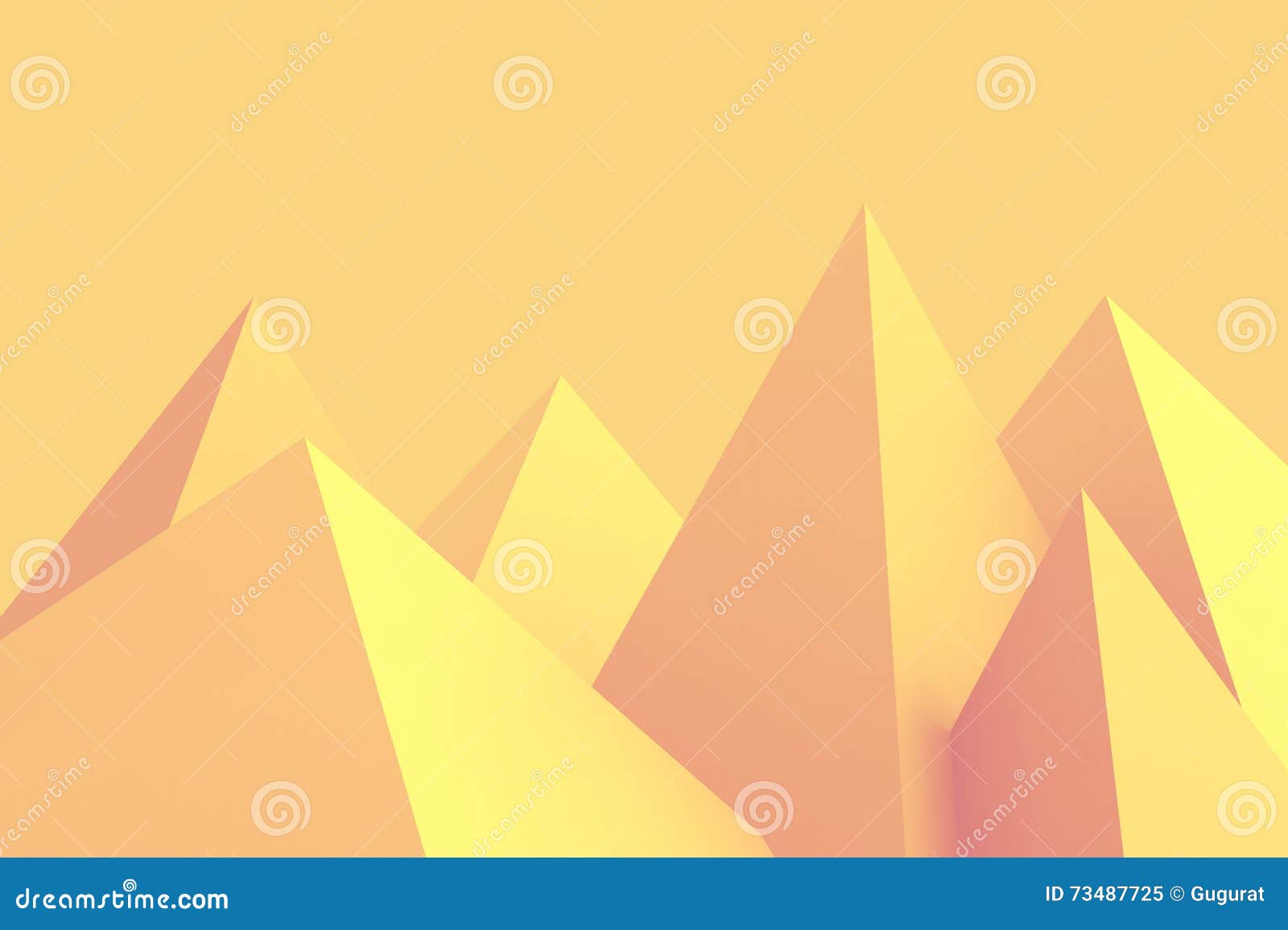 Pyramid Background Yellow stock illustration. Illustration of graphic ...