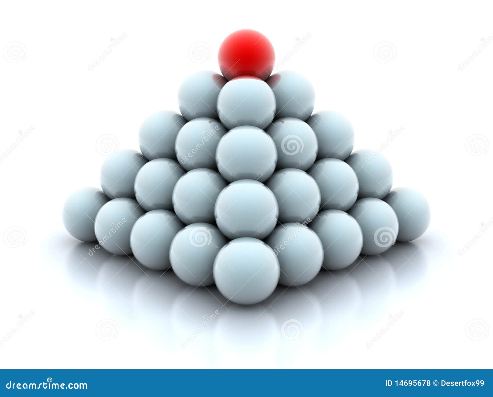 Pyramid from balls stock illustration. Illustration of increase - 14695678