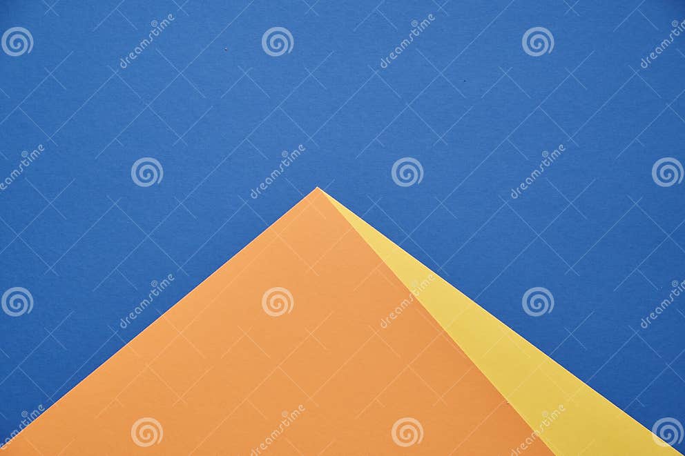 Pyramid on a Blue Background. Minimalism, Abstraction Stock Photo ...