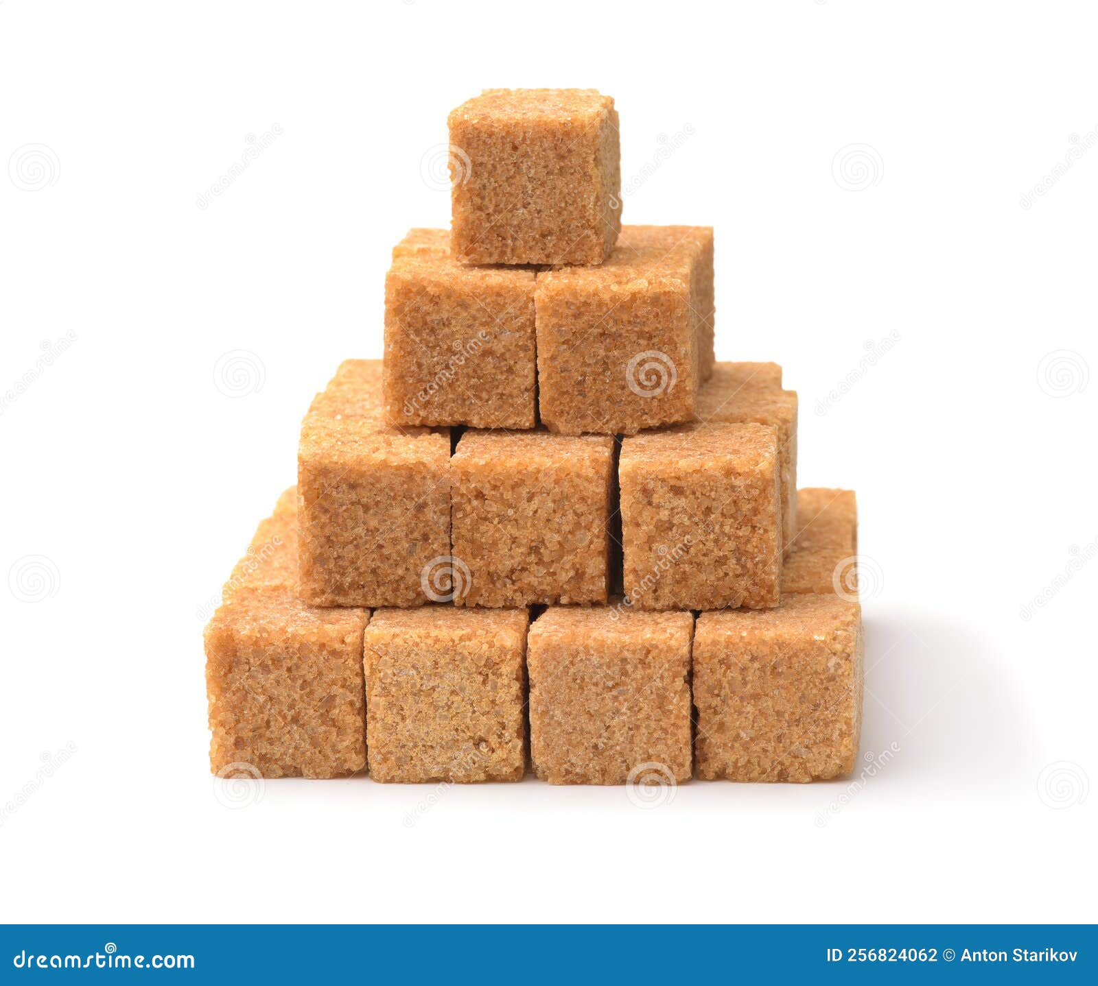 Pyramid Of Sugar Cubes Isolated White Background Royalty-Free Stock ...