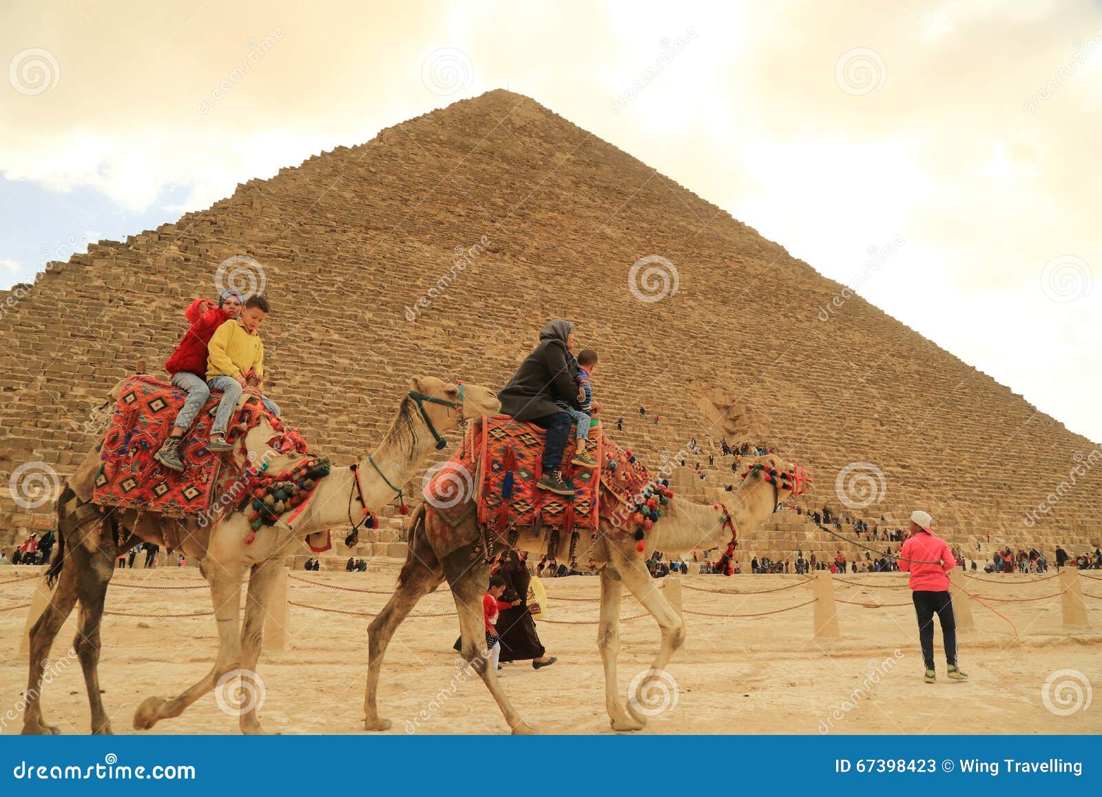 Pyramid and camel rider editorial stock photo. Image of egyptancient ...