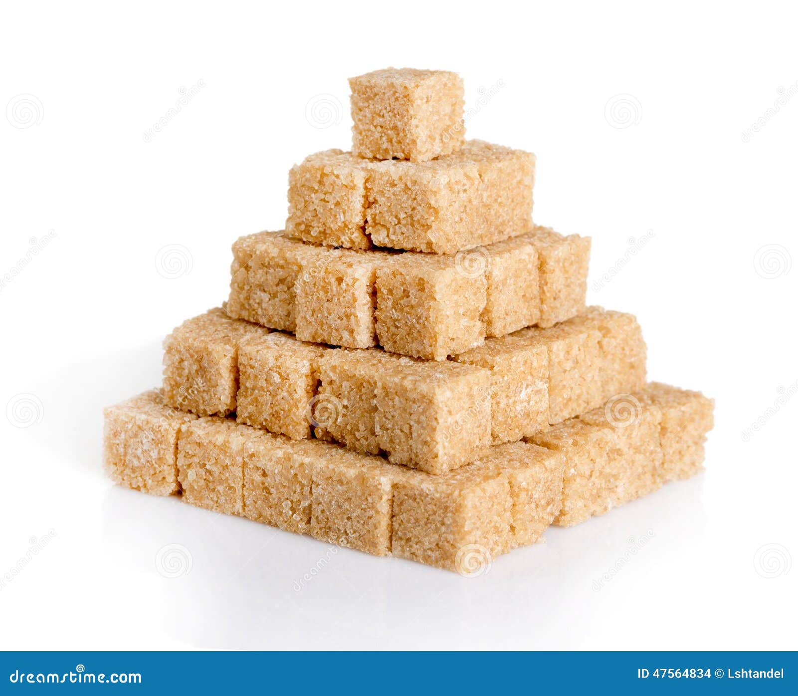 Pyramid Of Sugar Cubes Isolated White Background Royalty-Free Stock ...