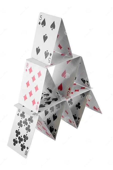 Pyramid of Cards stock photo. Image of cards, pyramid - 7740884