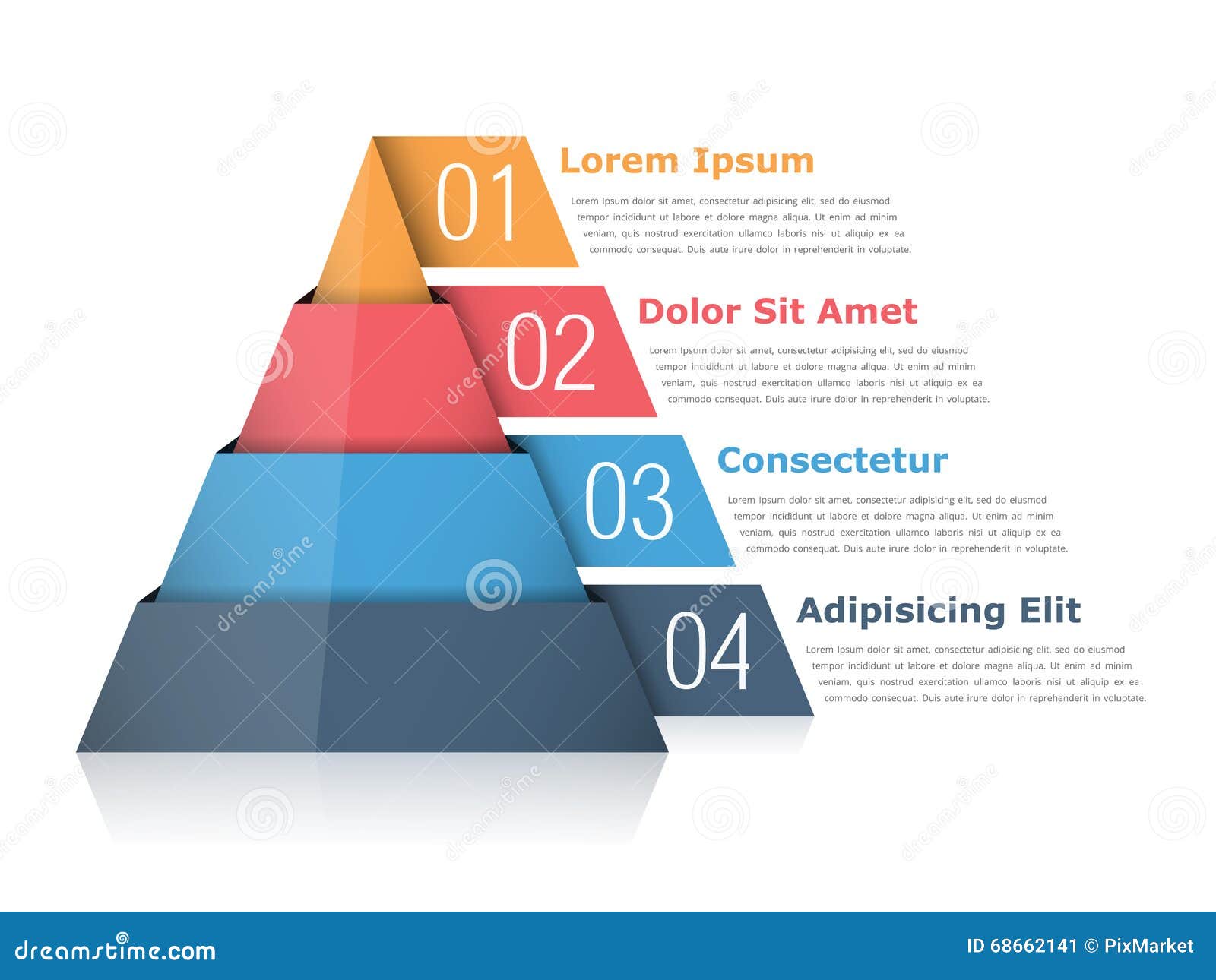 Pyramid Chart Green-white Royalty-Free Stock Photo | CartoonDealer.com ...