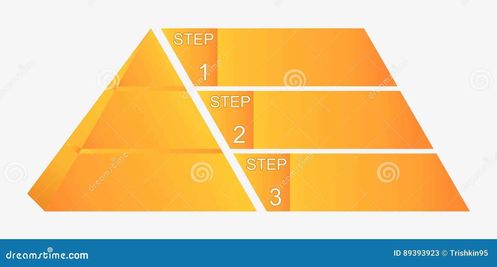 Pyramid Four Steps Triangle Infographics Royalty-Free Cartoon ...