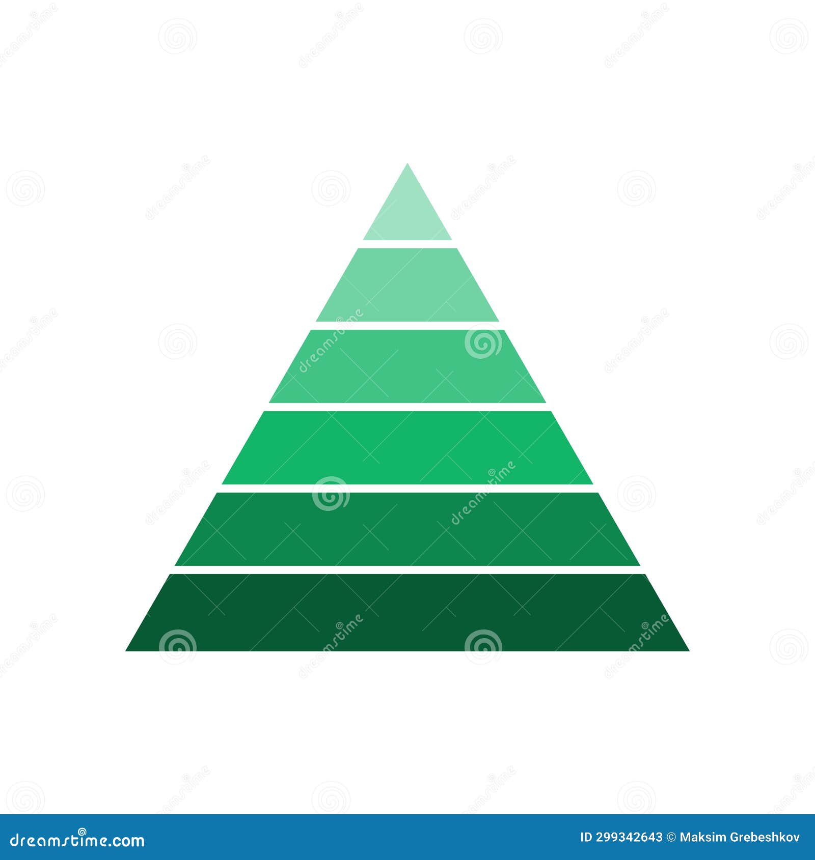 Pyramid Chart Graph Infographics Diagram Stock Illustration ...