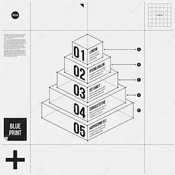 Pyramid chart template stock vector. Illustration of scheme - 86099701