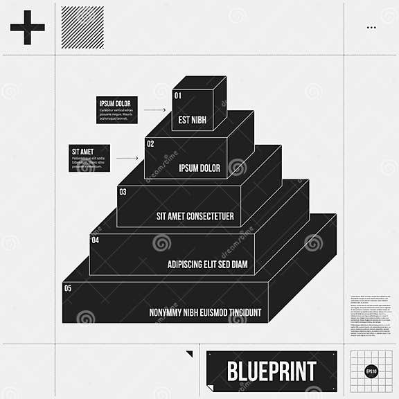 Pyramid chart template stock vector. Illustration of menu - 86099753