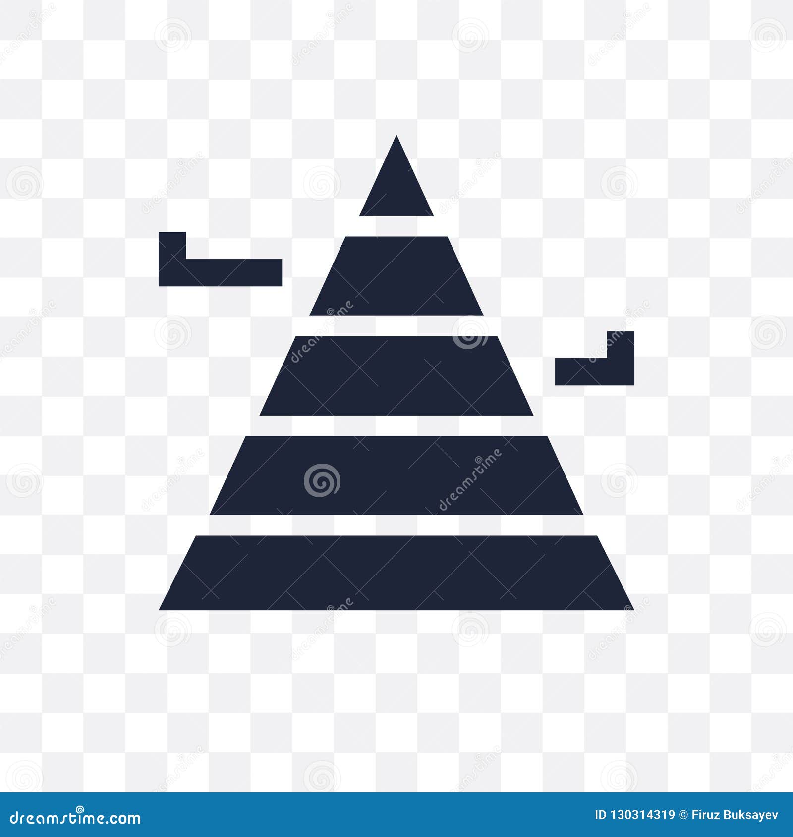 Pyramid Chart Transparent Icon. Pyramid Chart Symbol Design from Stock ...