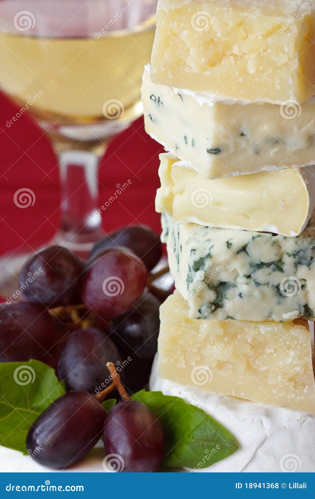 Pyramid of cheese. stock photo. Image of parmesan, grapes - 18941368