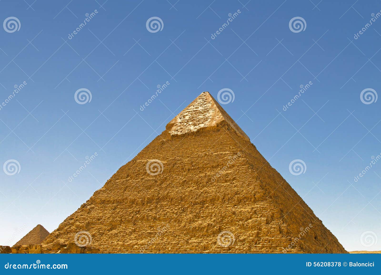 Pyramid of Chefren stock photo. Image of antique, architecture - 56208378