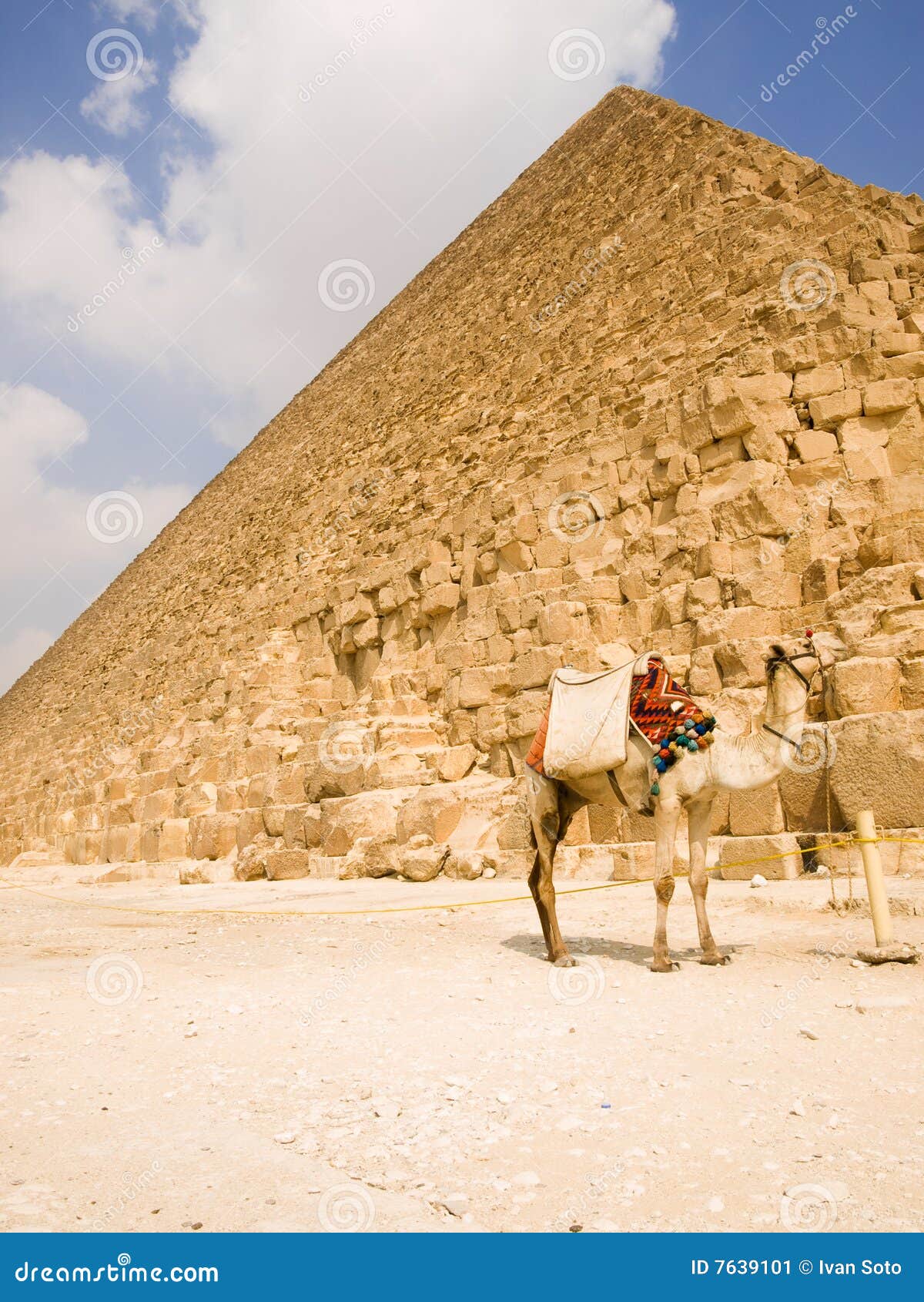 Pyramid of Cheops stock image. Image of desert, africa - 7639101