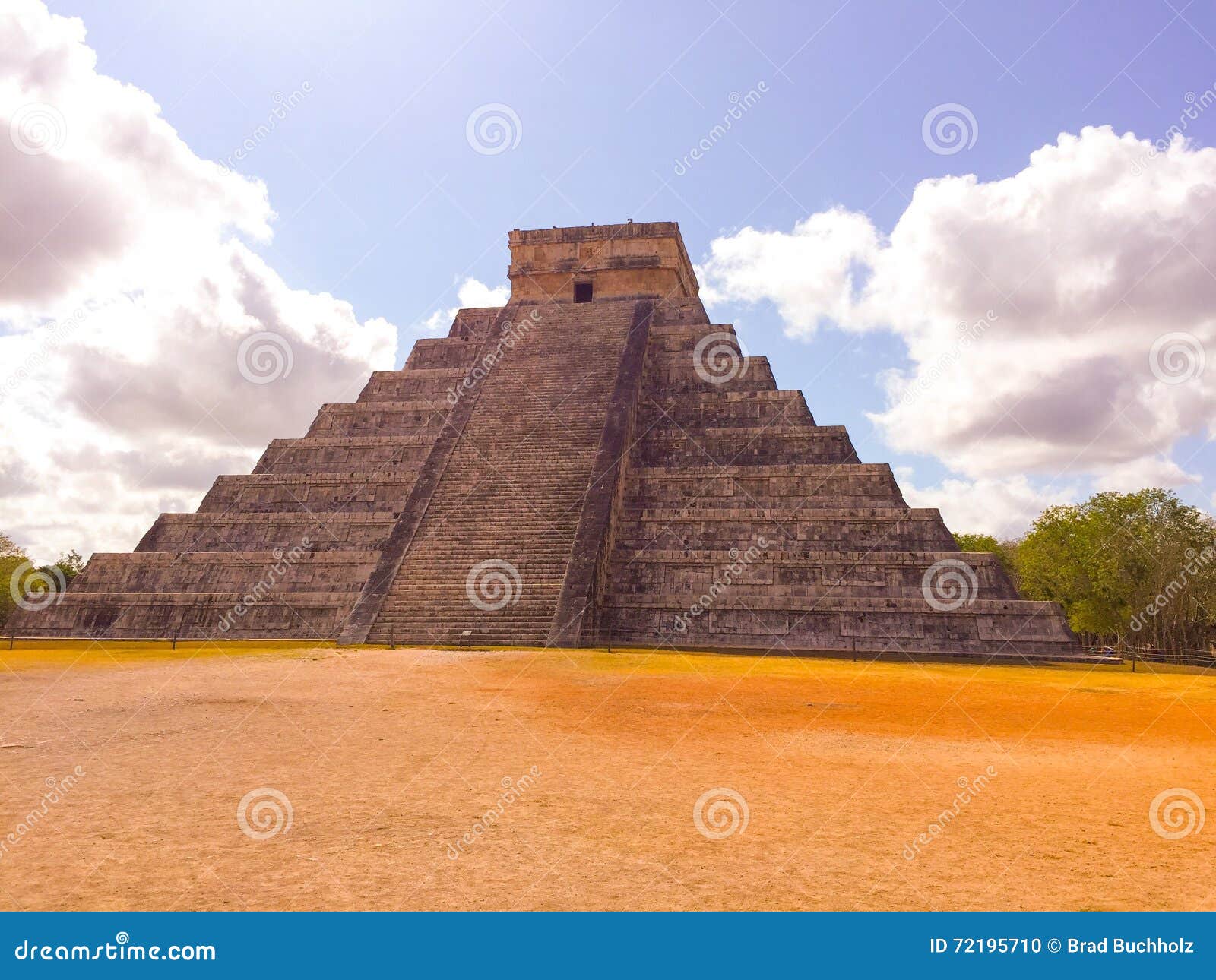 Pyramid at Chichen Itza Mexico in Spring Stock Photo - Image of spring ...