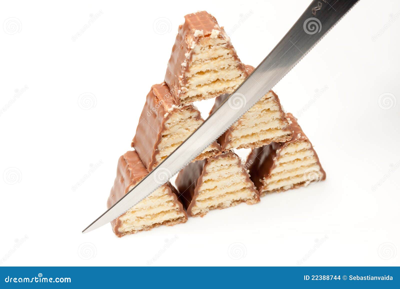 Pyramid of chocolate stock photo. Image of close, black - 22388744