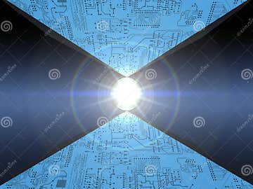 Pyramid and circuit stock illustration. Illustration of board - 21416055