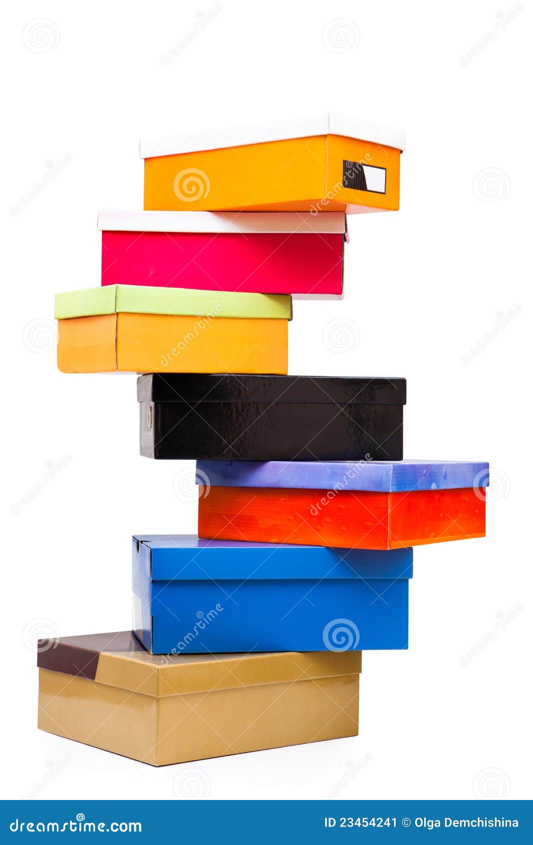 Pyramid Of Colorful Boxes Stock Image | CartoonDealer.com #23454241
