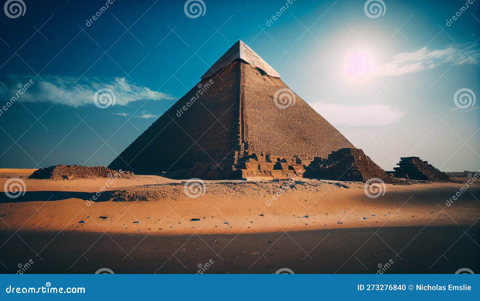 Pyramid Complex Ai Generated Stock Photo - Image of sand, afar: 273276840