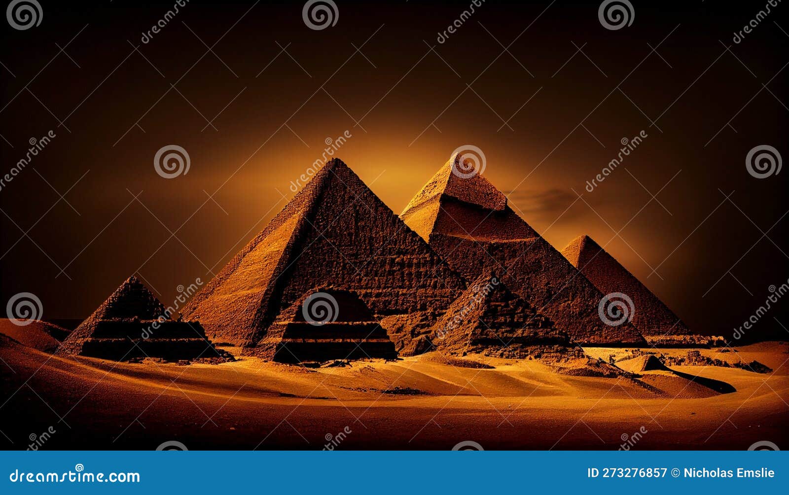 Pyramid Complex Ai Generated Stock Illustration - Illustration of ...
