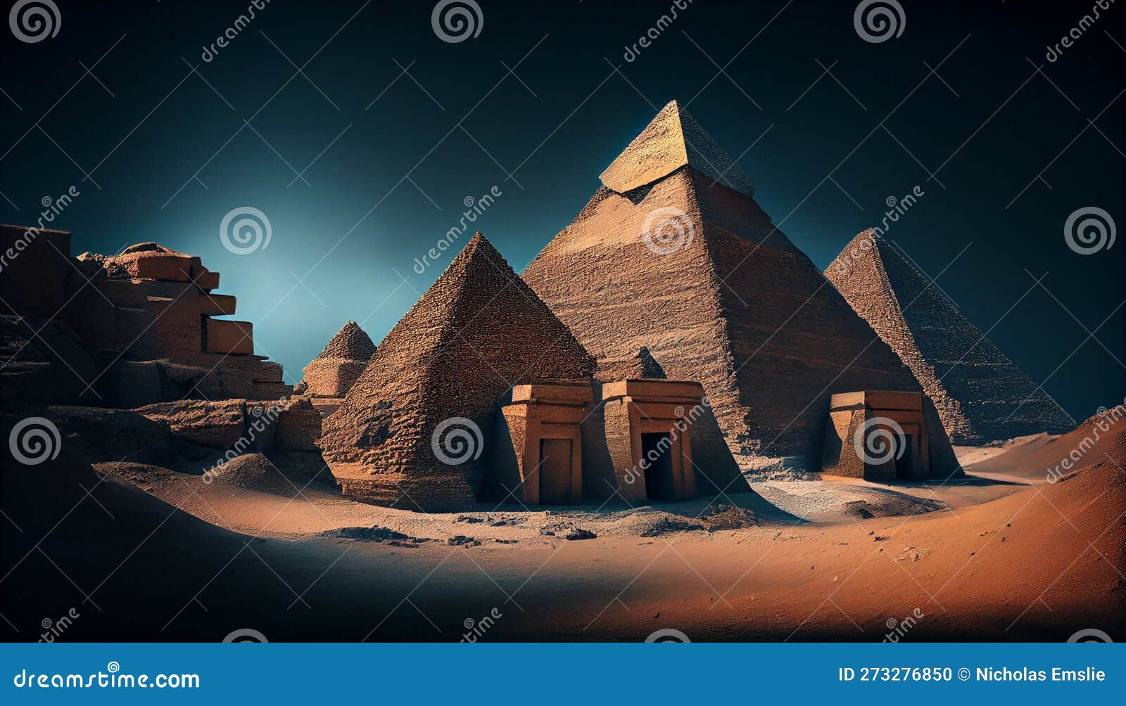 Pyramid Complex Ai Generated Stock Photo - Image of afar, landmark ...