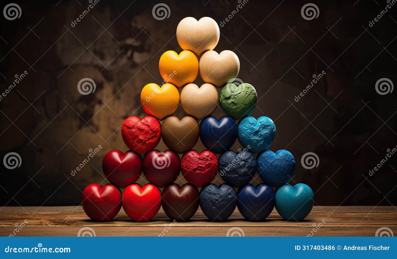 Heart Pyramid Royalty-Free Stock Photography | CartoonDealer.com #49498109