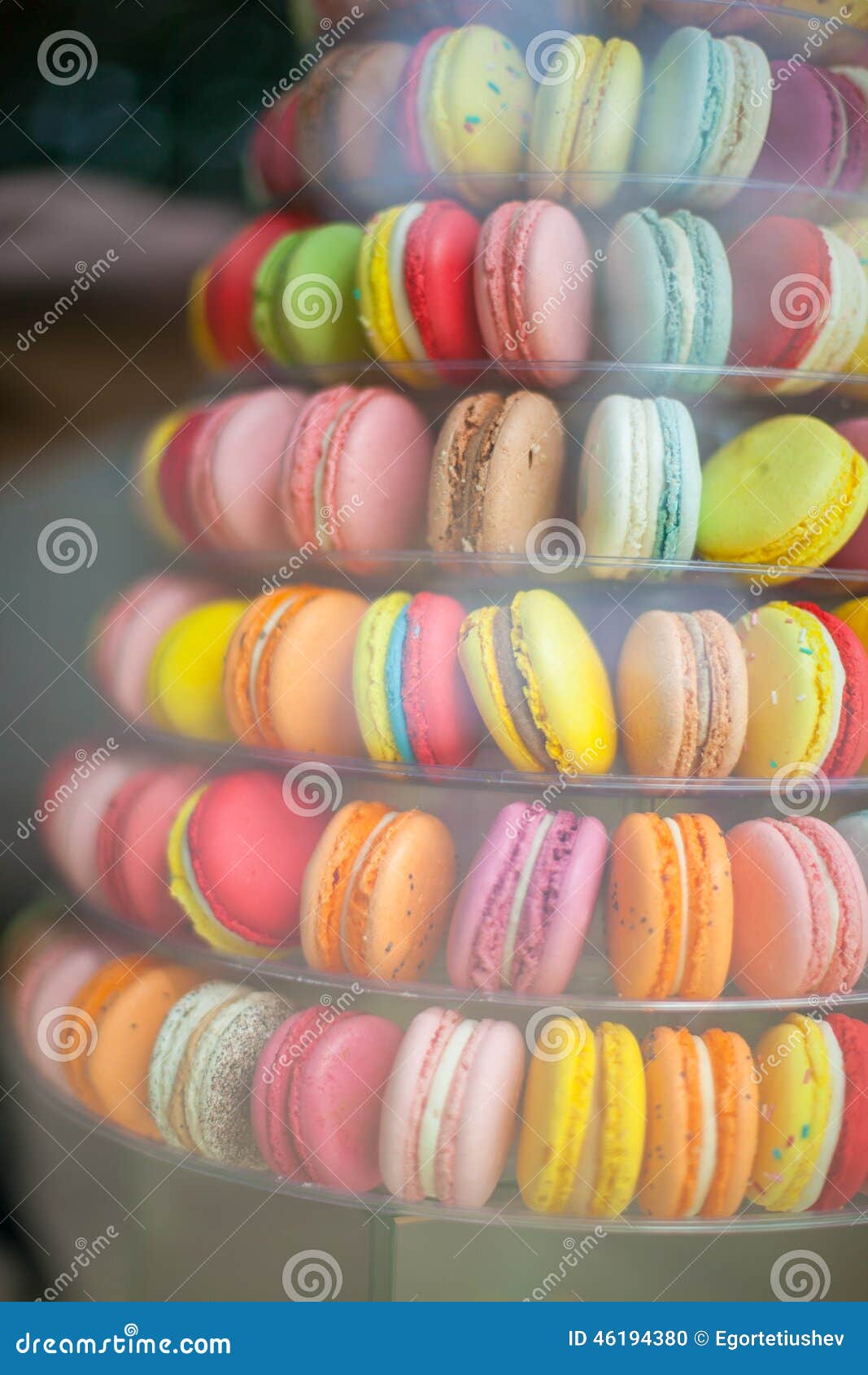Pyramid of cookies stock photo. Image of arranged, multicolored - 46194380