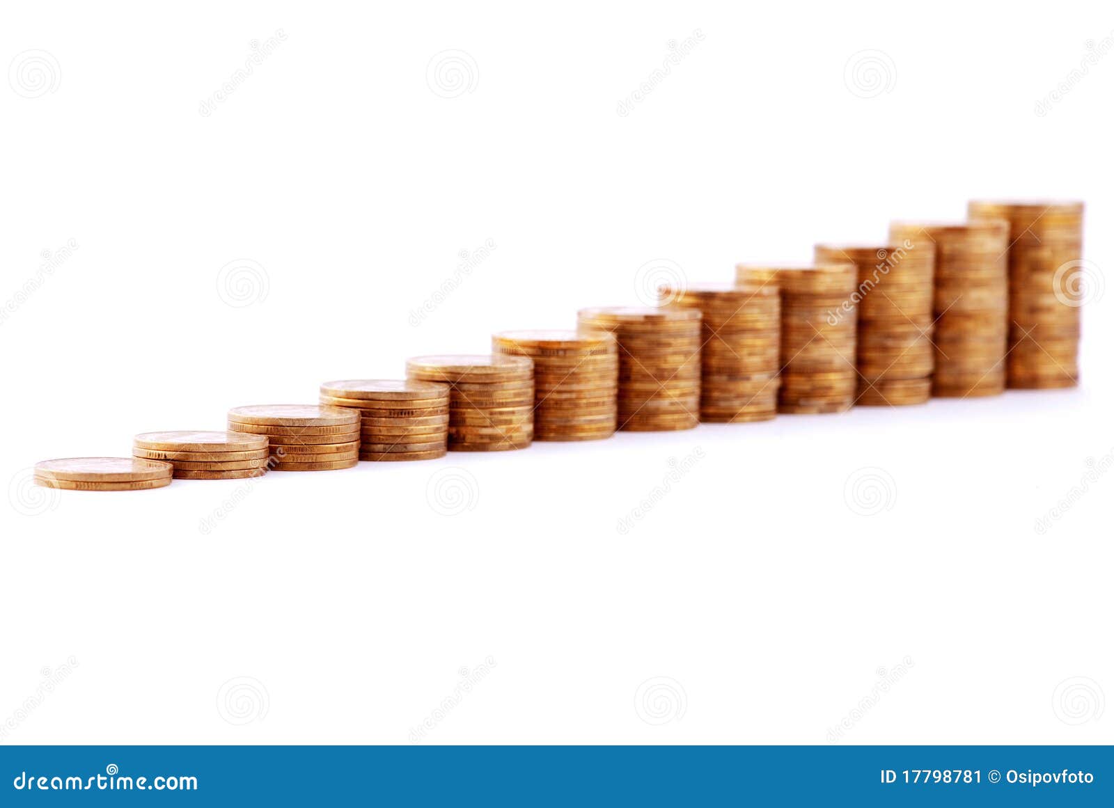 Pyramid Of The Coins On The Table Stock Photography | CartoonDealer.com ...