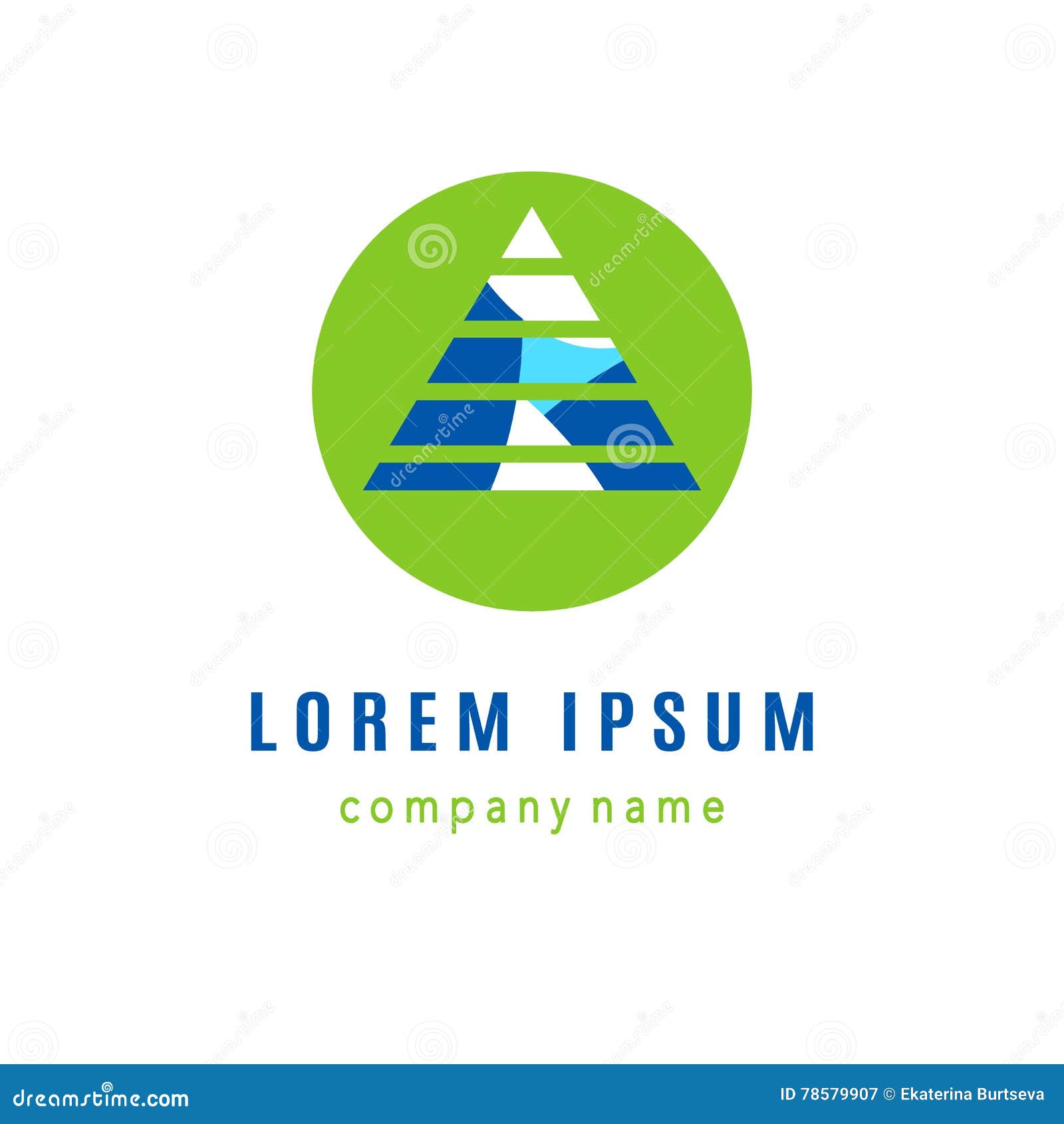 Pyramid Creative Logo Design Stock Vector - Illustration of emblem ...