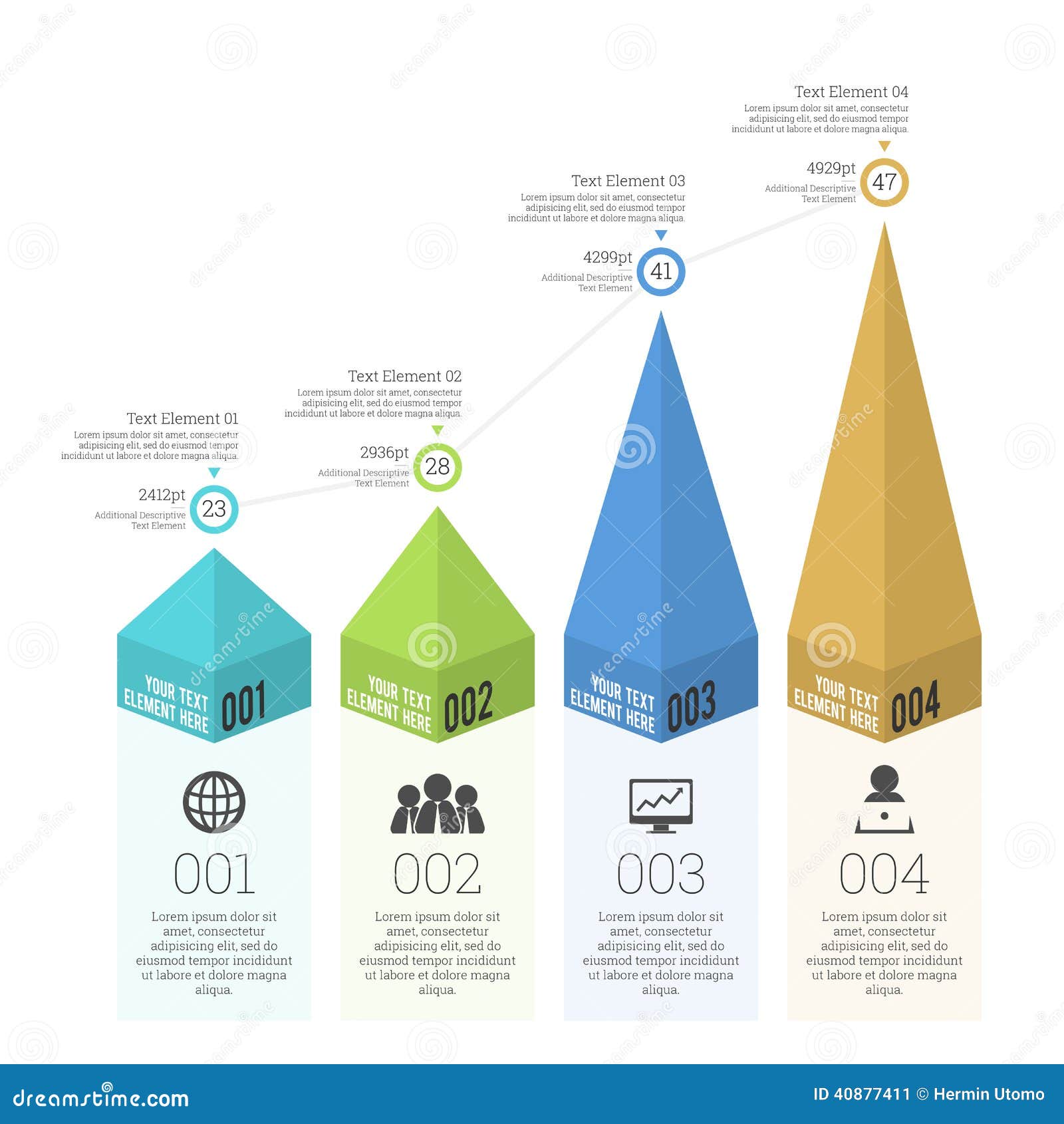 Pyramid Cube Graphic stock vector. Illustration of data - 40877411