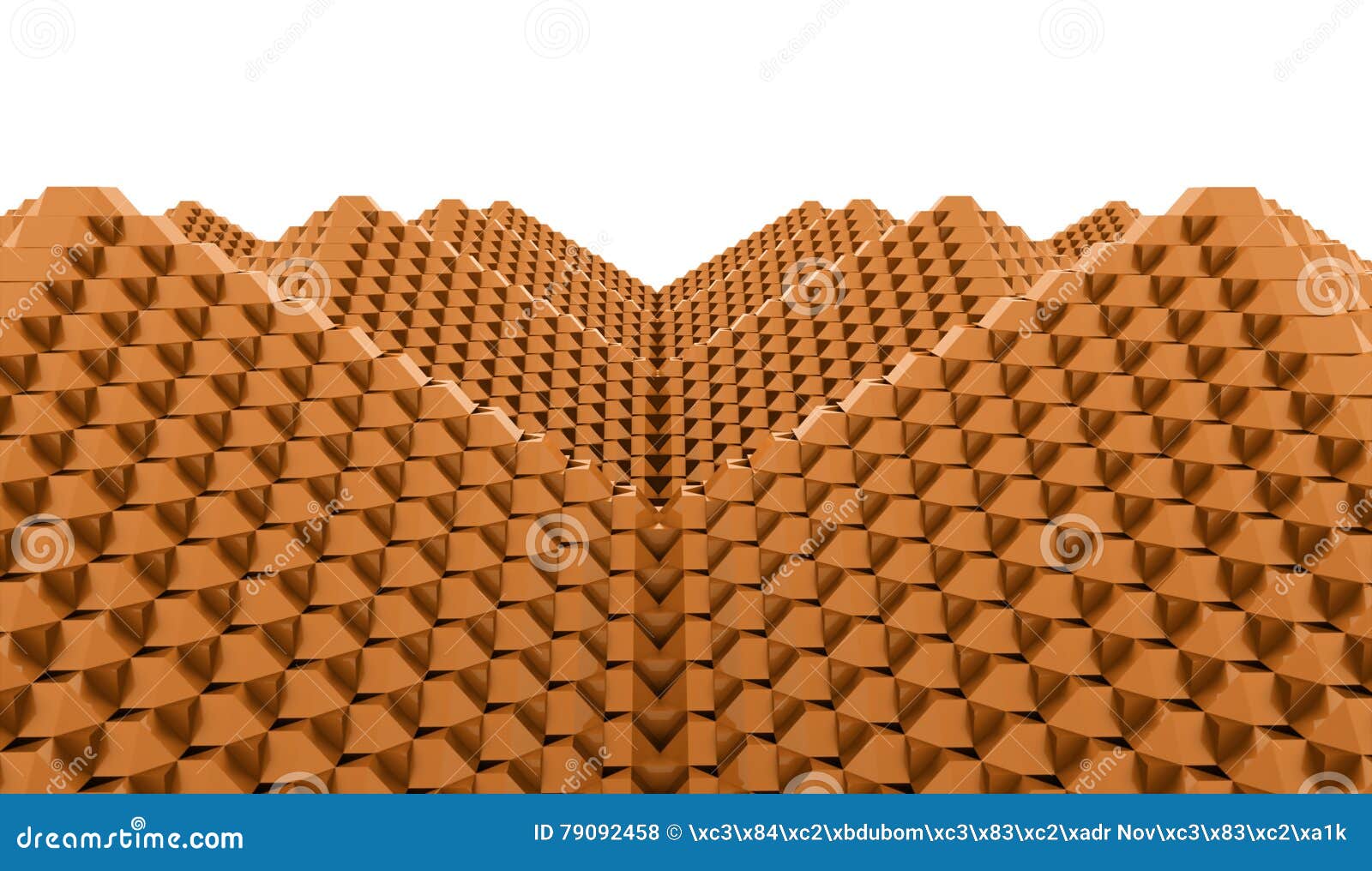 Pyramid Cubes Concept Rendered Stock Illustration - Illustration of ...