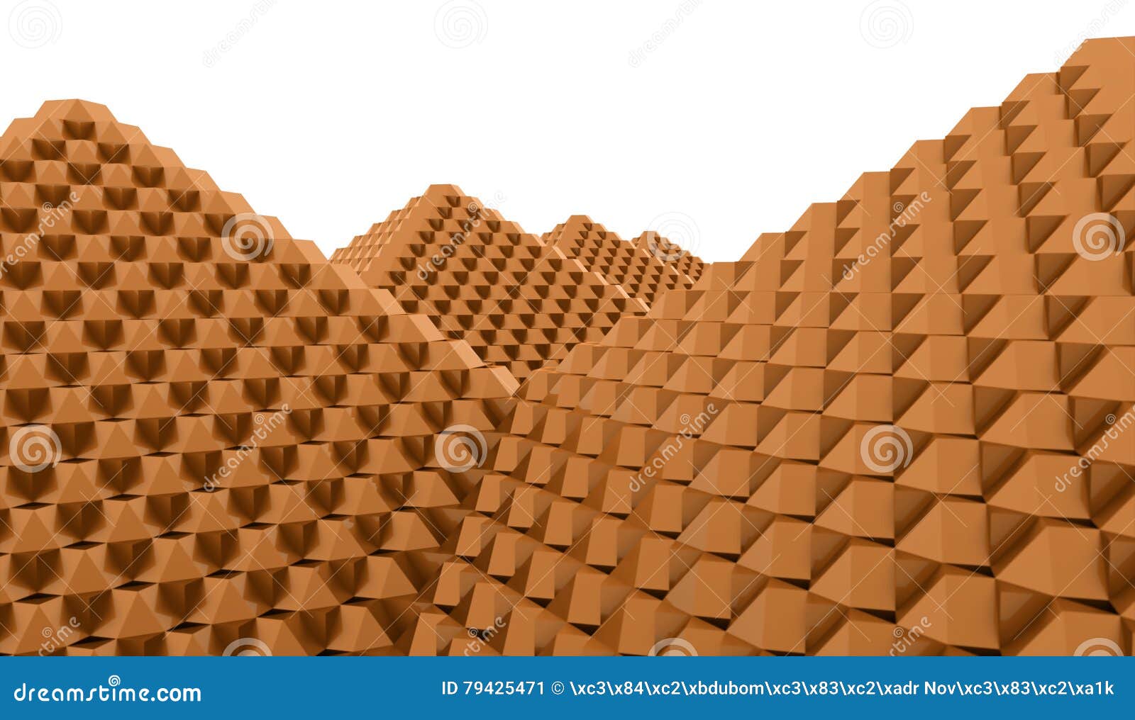 Pyramid Cubes Concept Rendered Stock Image - Image of cubes, concept ...