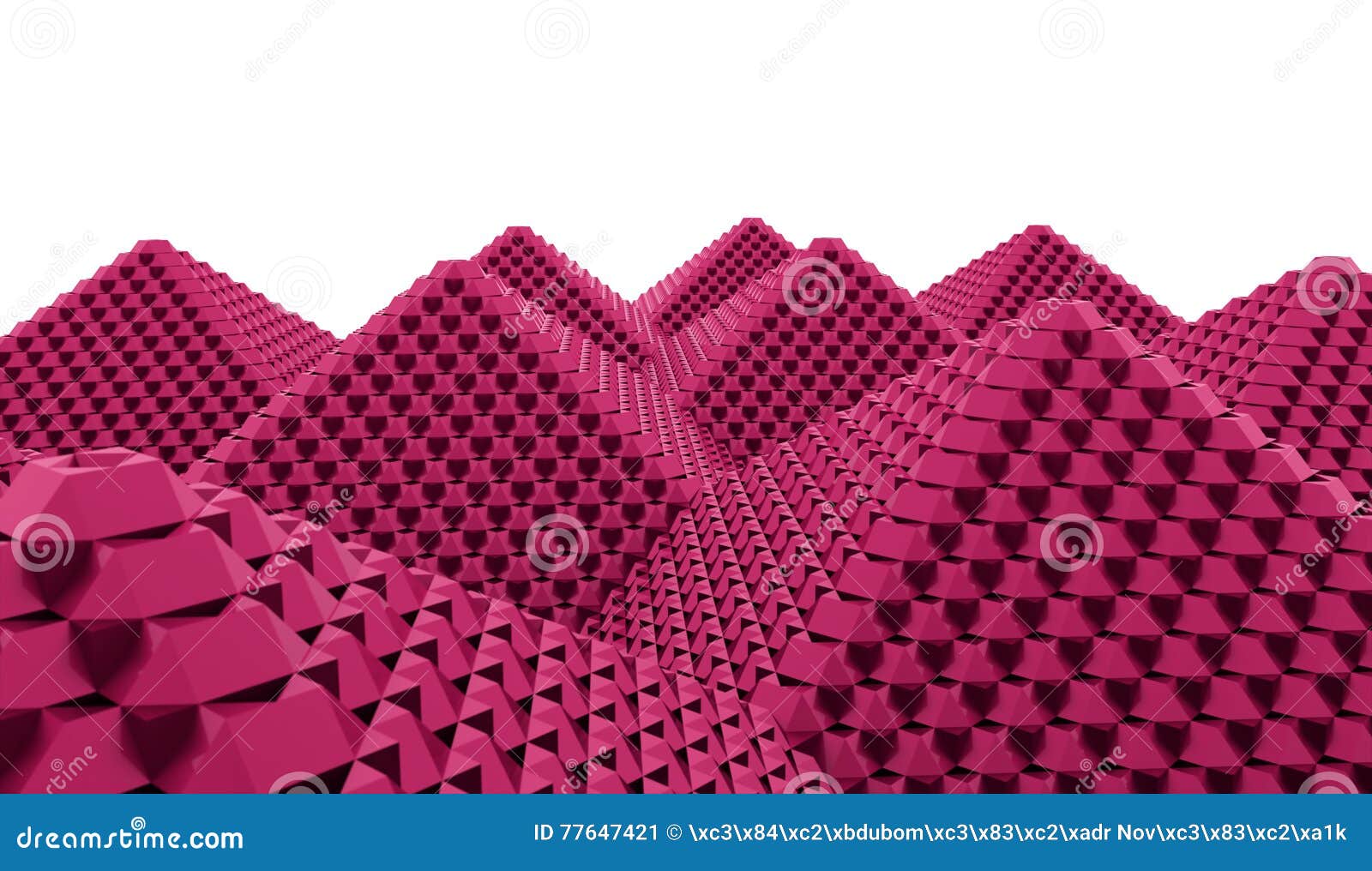 Pyramid Cubes Concept Rendered Stock Illustration - Illustration of ...