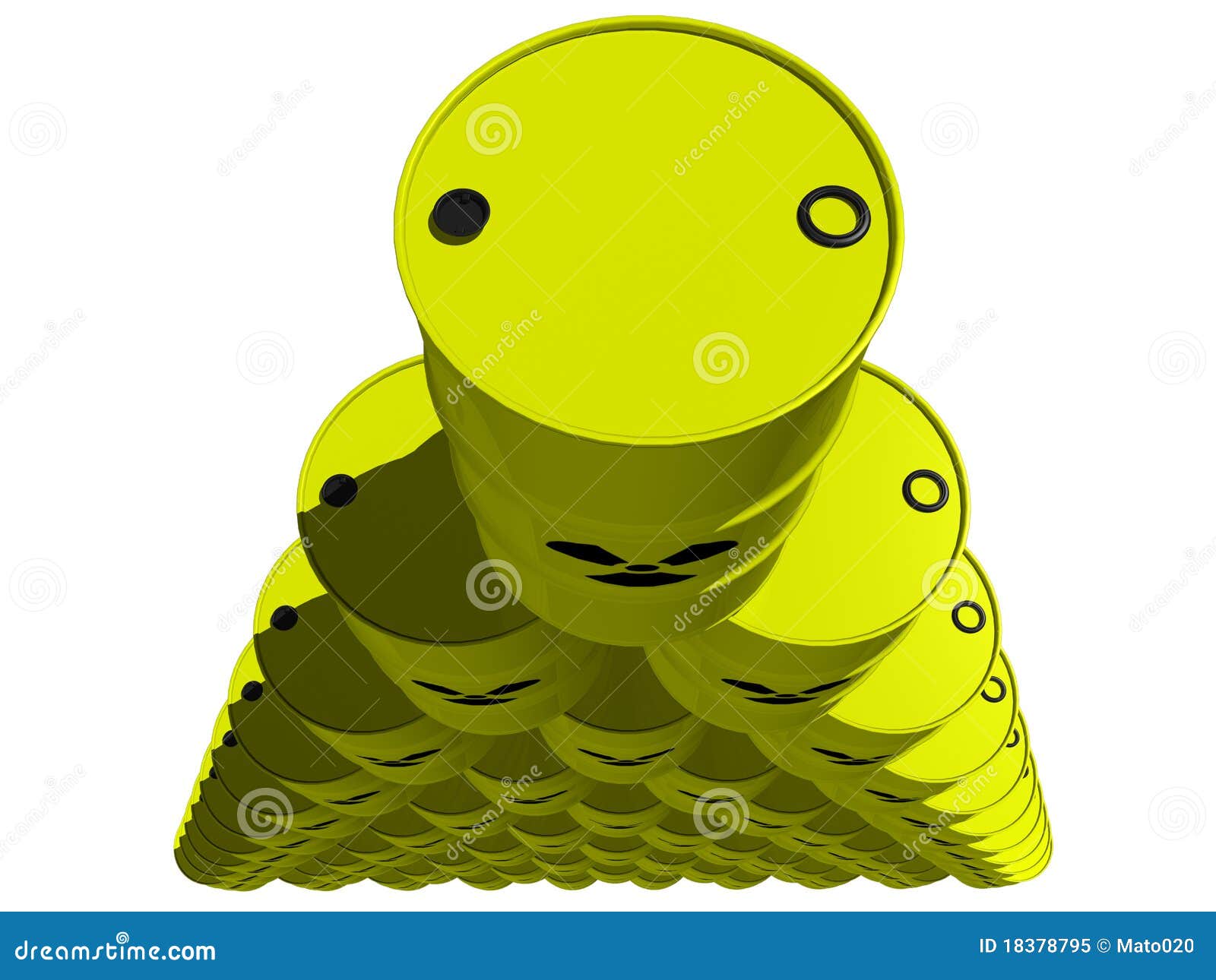 Pyramid of Danger stock illustration. Illustration of waste - 18378795