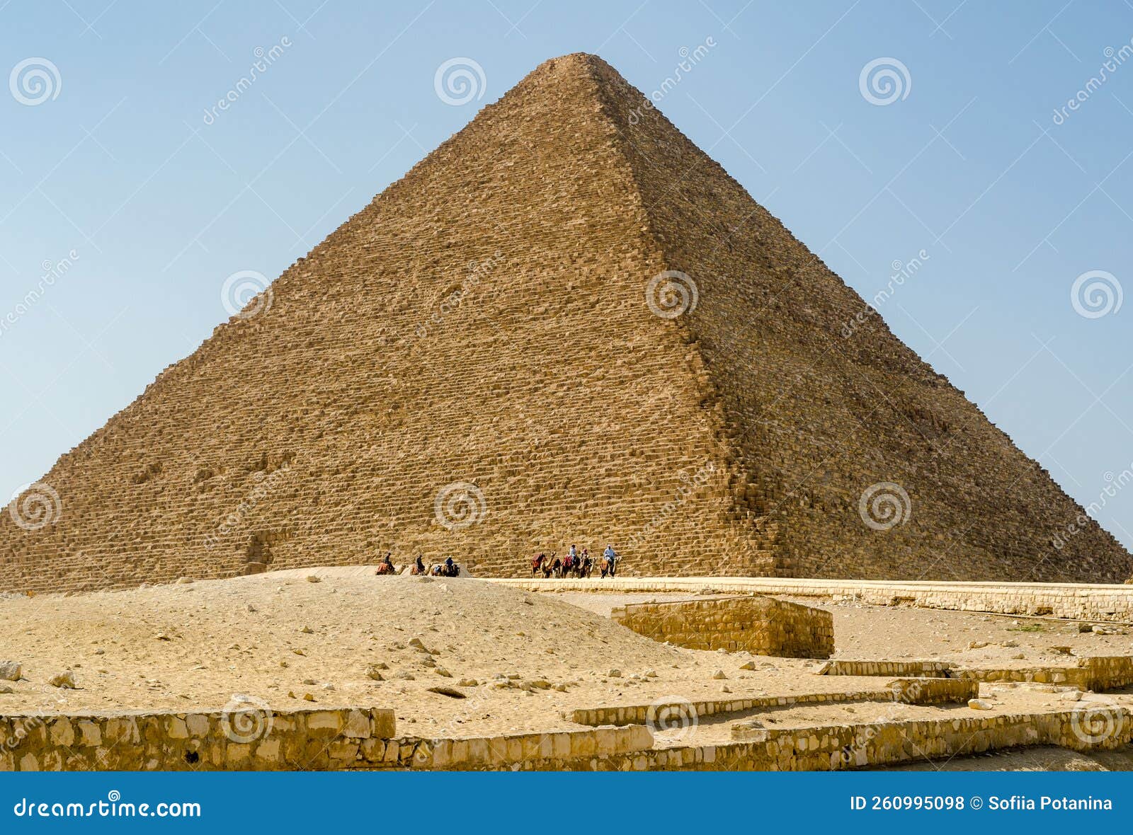 Pyramid in the Desert in Luxor Egypt Stock Photo - Image of great ...