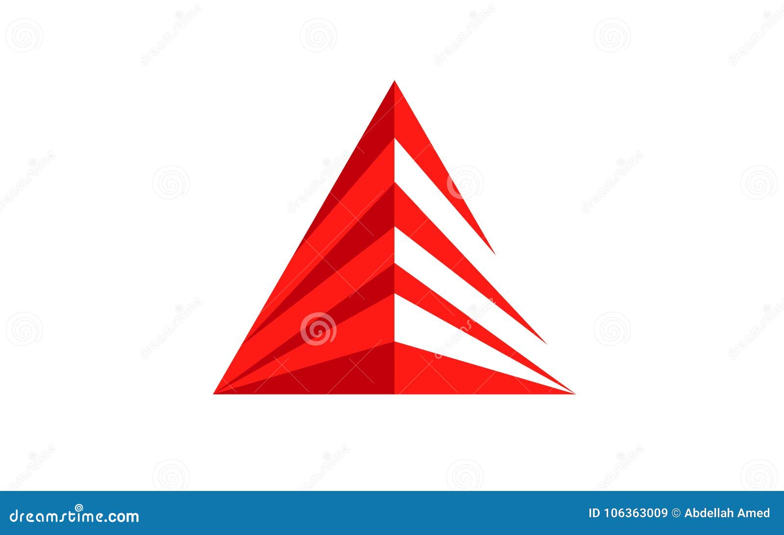 Pyramid Design Logo Design Illustration Stock Vector - Illustration of ...