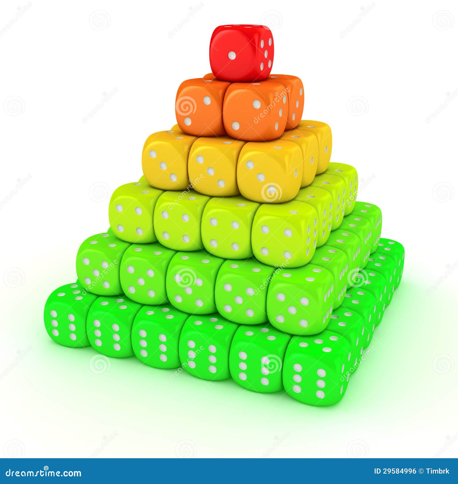 Pyramid Of Dice Royalty-Free Stock Photo | CartoonDealer.com #4889877