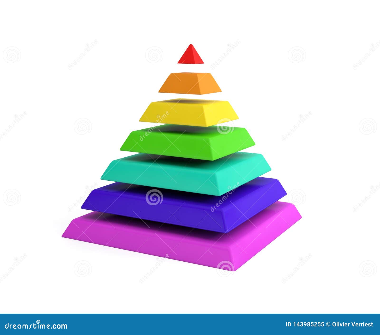 Pyramid Diet Hierarchy Shape Graphic Stock Illustration - Illustration ...