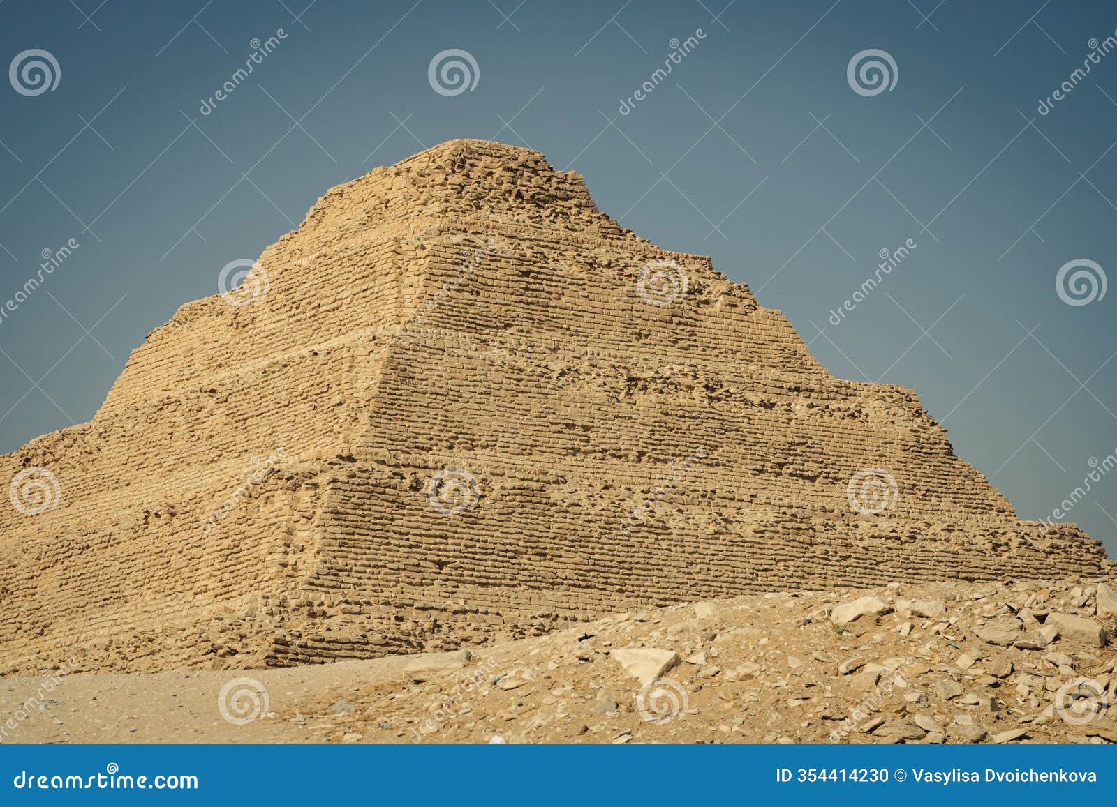 The Pyramid of Djoser. Step Pyramid of Djoser and the Pyramid Complex ...