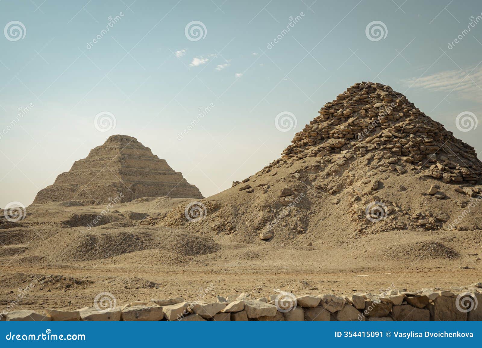 The Pyramid of Djoser. Step Pyramid of Djoser and the Pyramid Complex ...