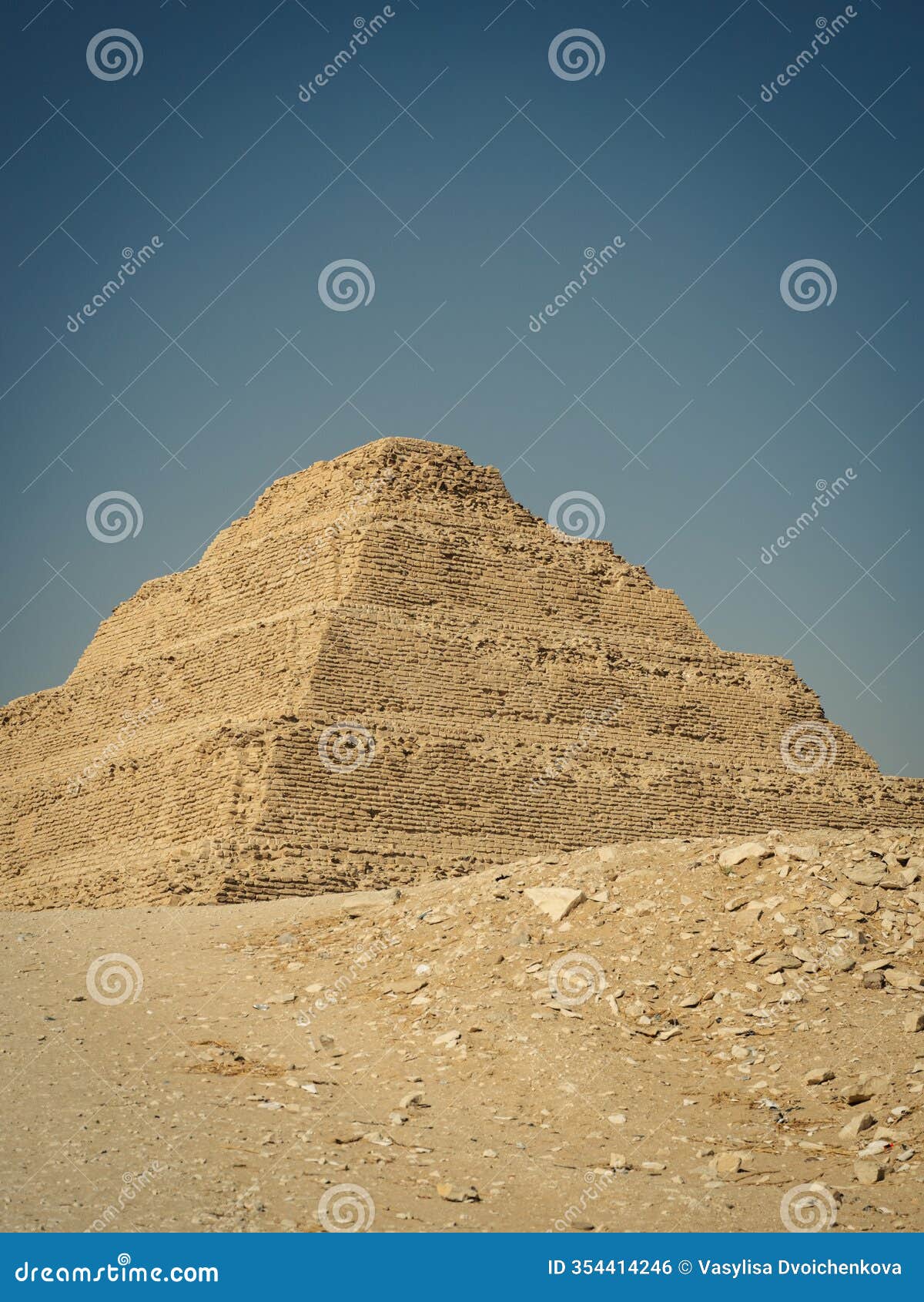The Pyramid of Djoser. Step Pyramid of Djoser and the Pyramid Complex ...