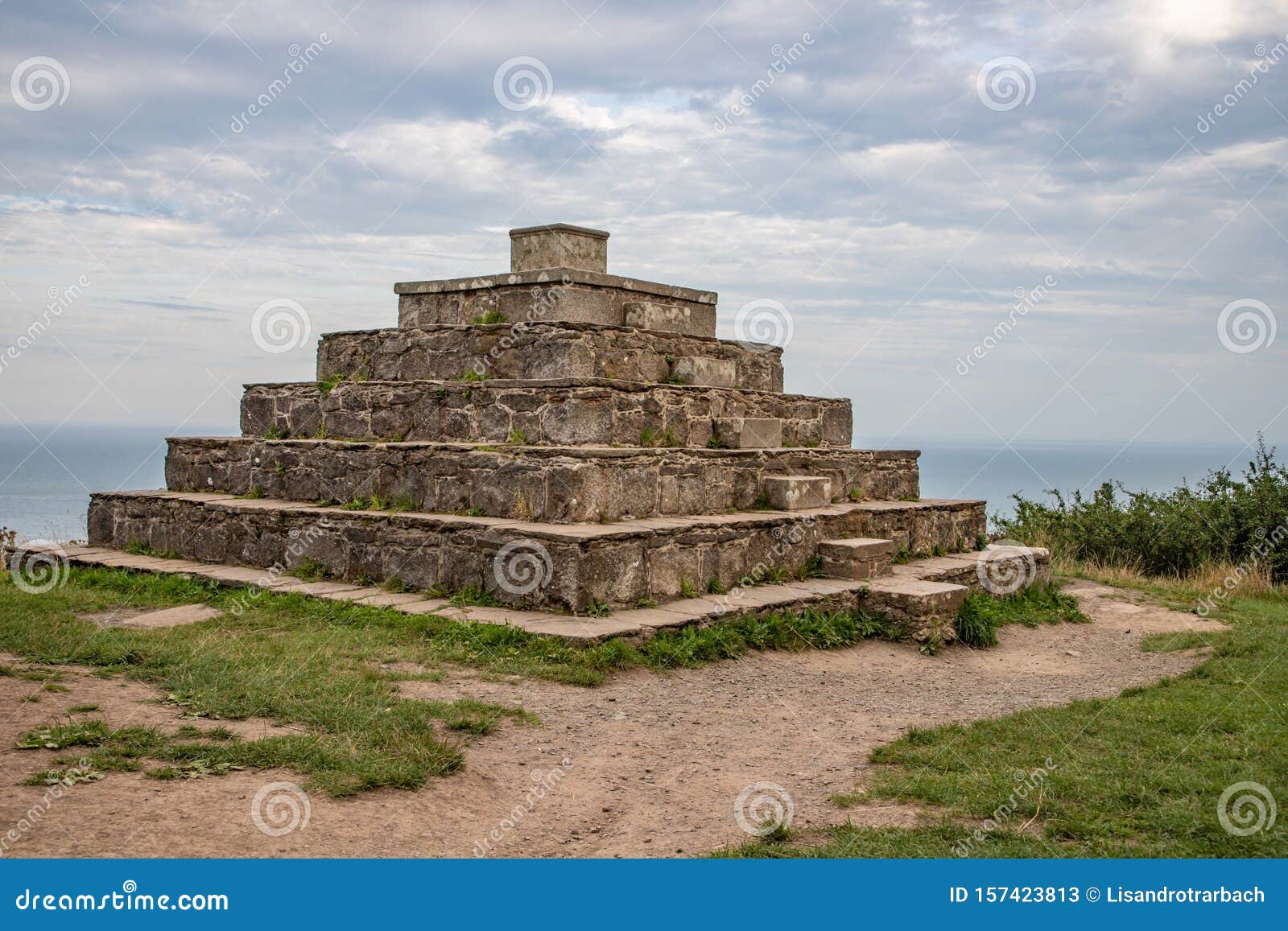 The Pyramid of Dublin stock image. Image of sunset, dublin - 157423813