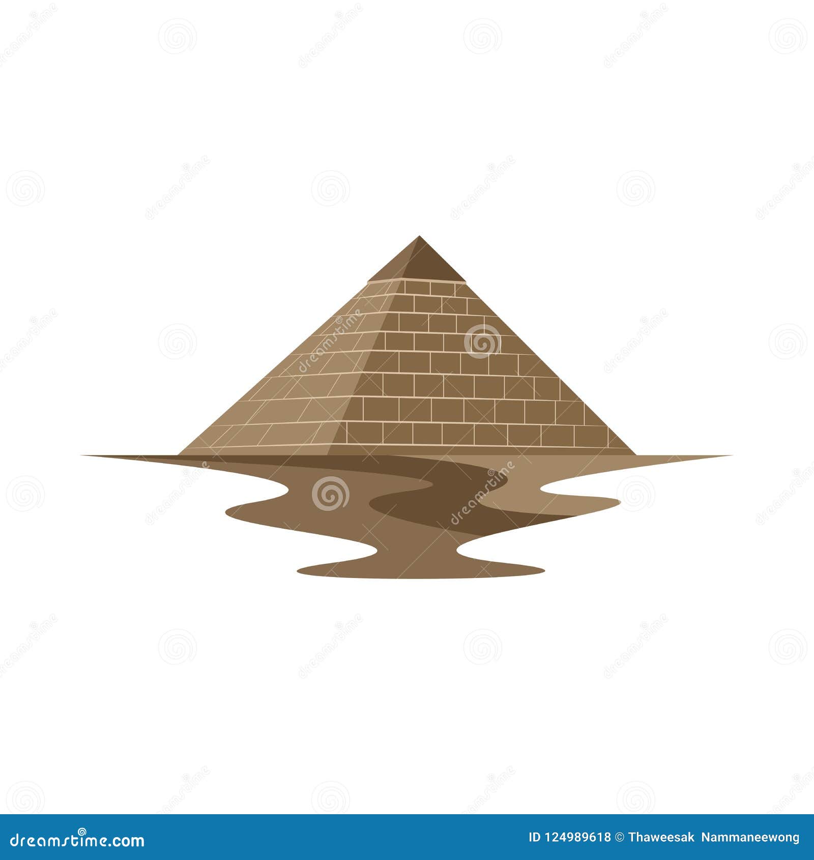 Pyramid Egypt Ancient Monument Logo and Icon Stock Vector ...