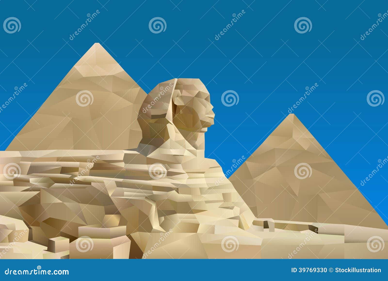 Pyramid of Egypt stock vector. Illustration of selectable - 39769330
