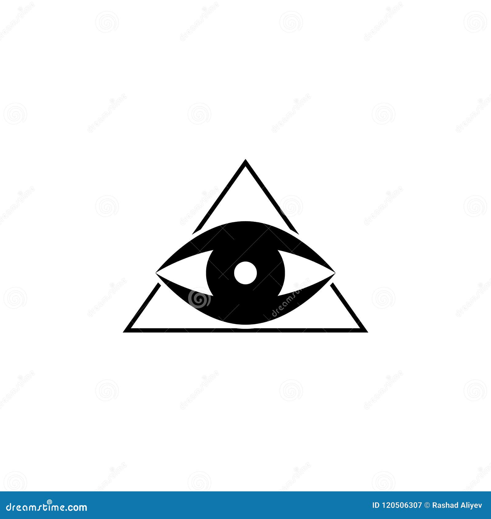 Pyramid and Eye Icon. Element of Tattoo Icon for Mobile Concept and Web ...