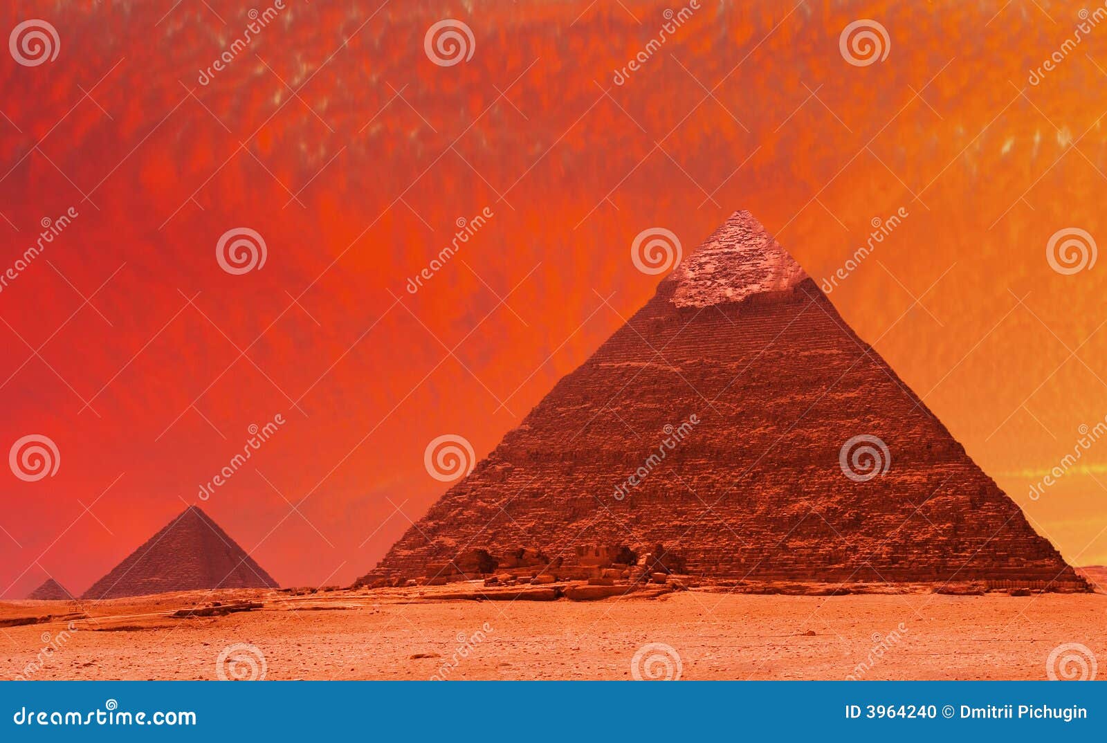 Pyramid fantasy stock photo. Image of color, antiquity - 3964240